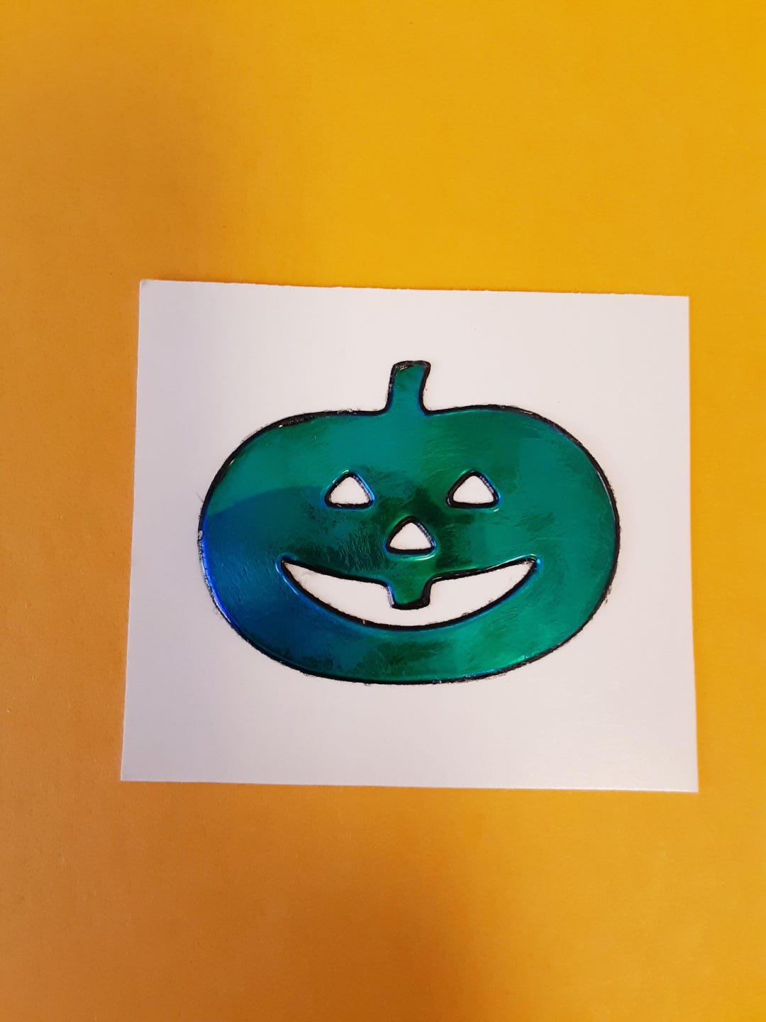 Vintage 80's Mystiks Oilies Liquid Crystal Jack-o-lantern Sticker ...