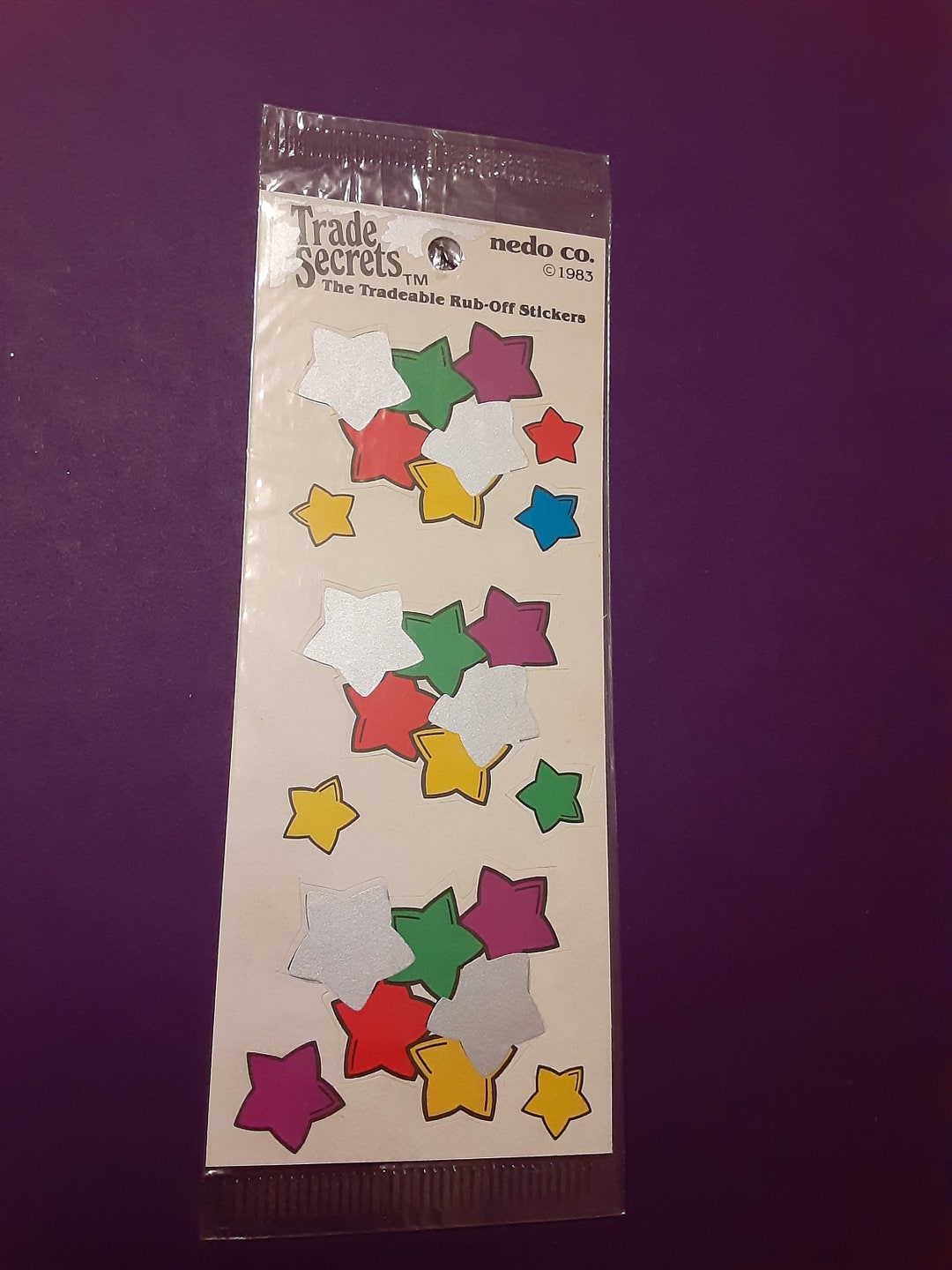 Vintage 1980 Nedo Trade Secrets Rub off Stickers NIP - Etsy