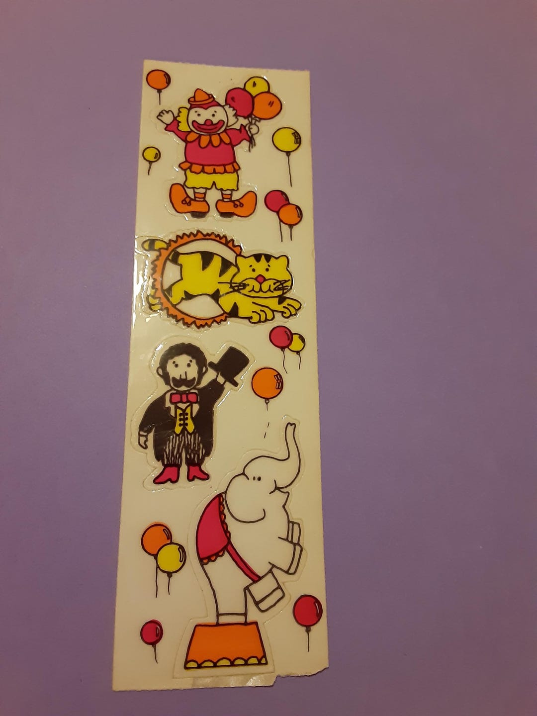 Vintage 80s RUSS CUT-UPS Circus Sticker Strip *damaged* - Etsy