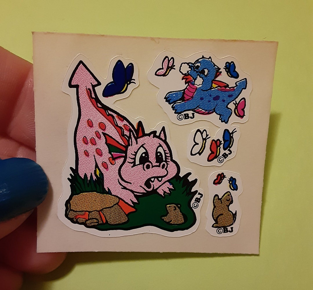 Vintage 80s Decal Specialties BJ Dragon Sticker Module - Etsy