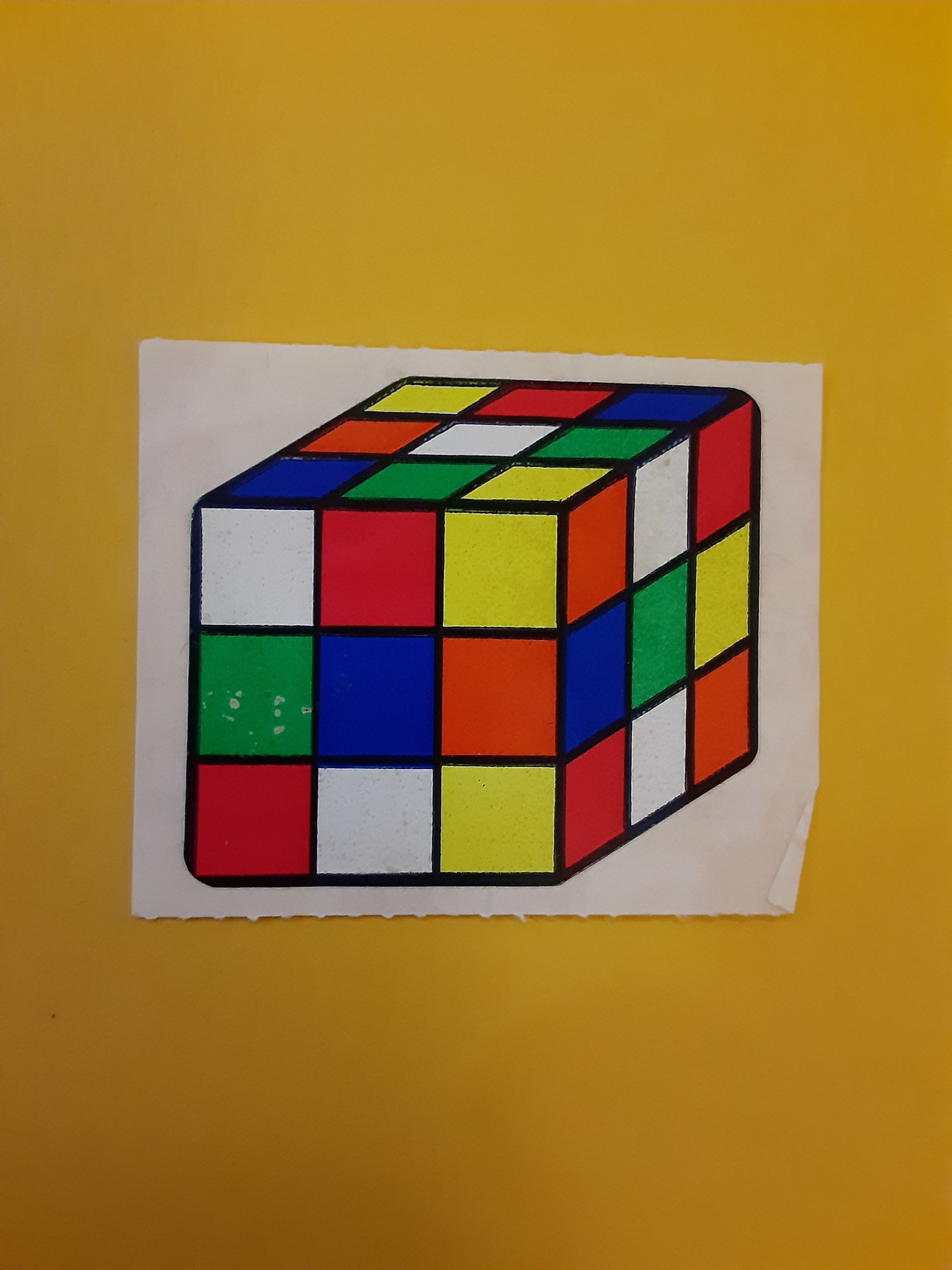 Vintage 80's Sandylion Rubik's Cube Sticker Module damaged - Etsy