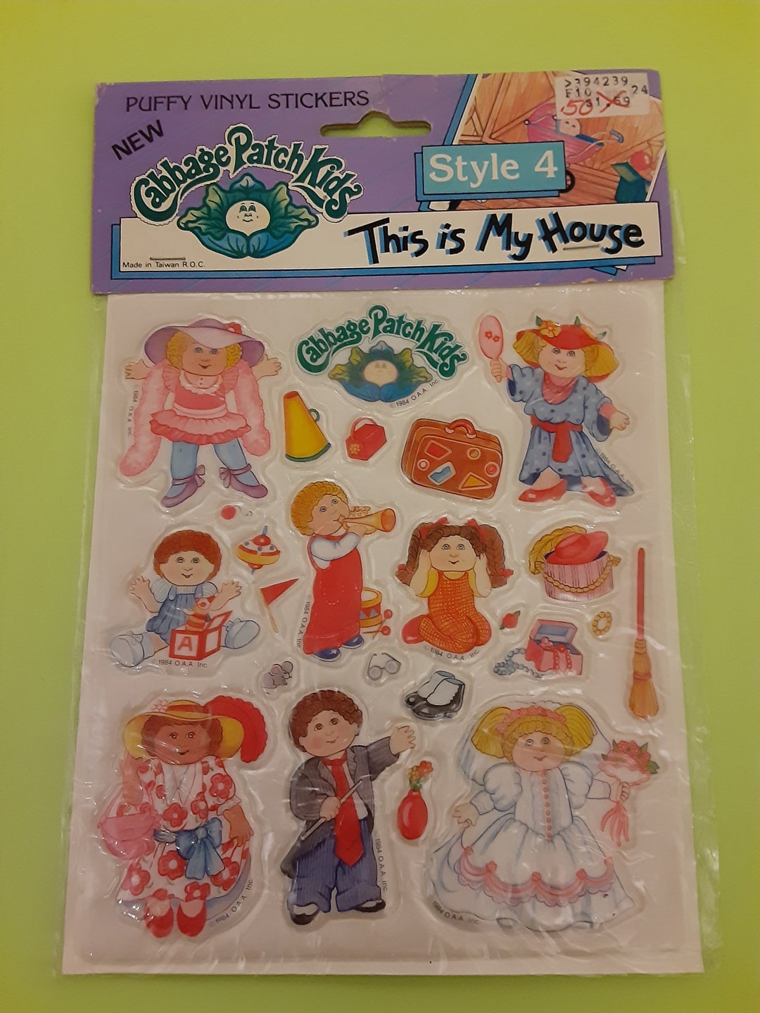Vintage 80's Puffy Cabbage Patch Kids Sticker Package - Etsy