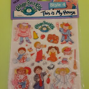 Vintage 80's Puffy Cabbage Patch Kids Sticker Package - Etsy