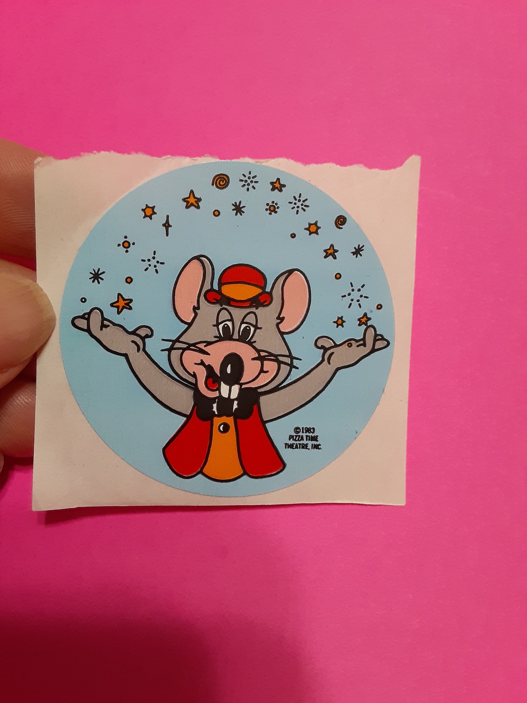 Vintage 80s Chuck E. Cheese Sticker Module - Etsy