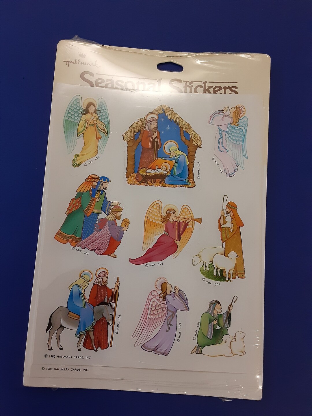 Vintage 80s Hallmark Nativity Christmas Religious Sticker Package 4 ...