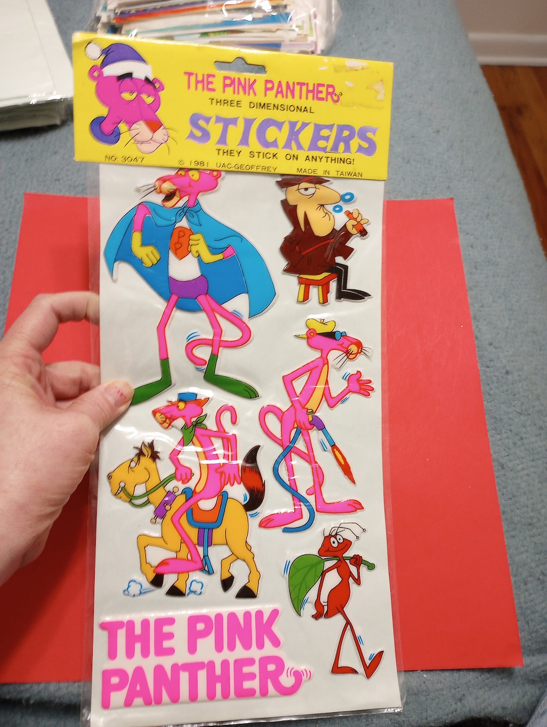 RARE! Huge! Vintage 80s Puffy Pink Panther Sticker Package - Etsy