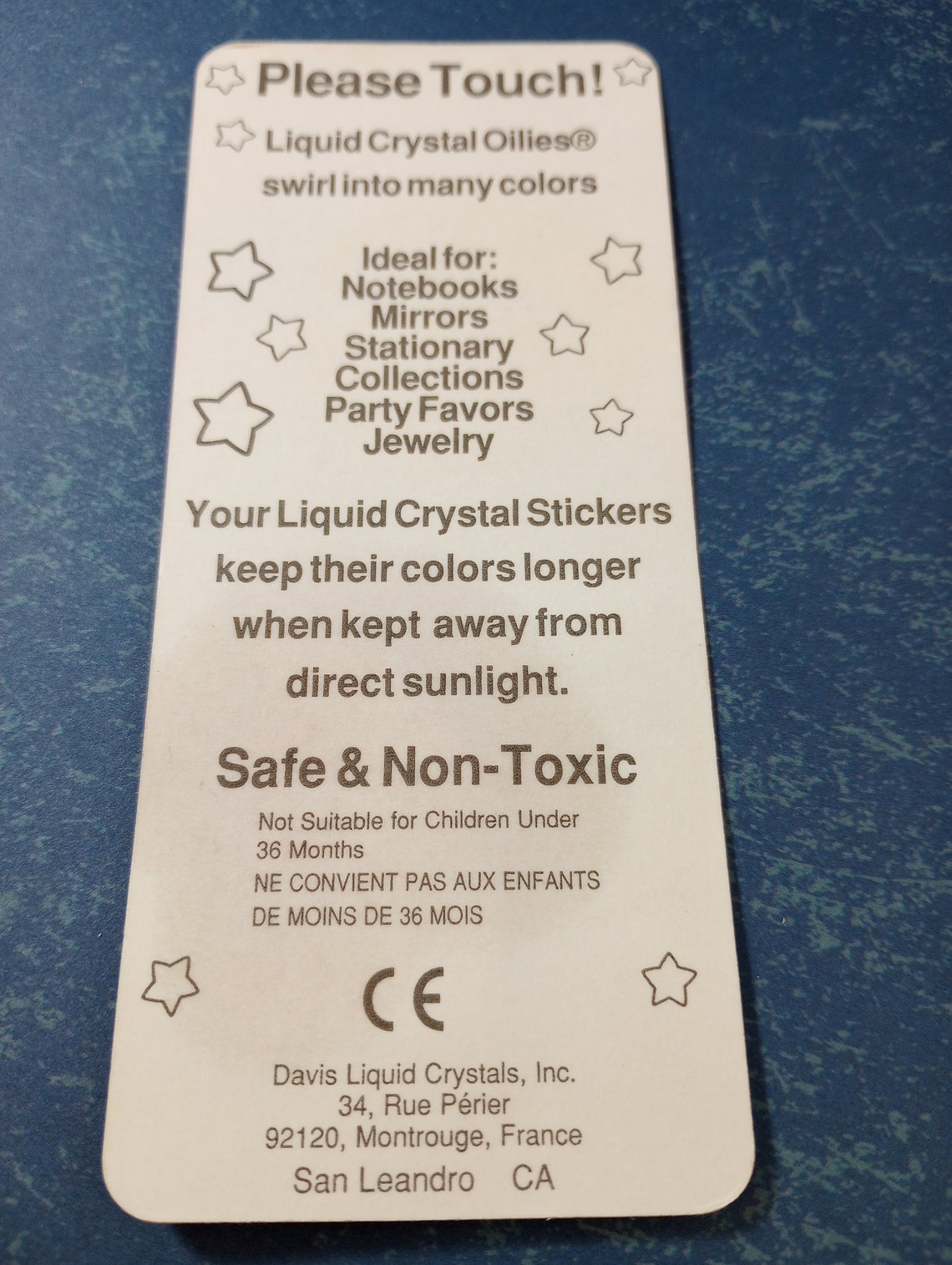 Vintage 80's the Oilies Stickers Davis Liquid Crystals Ghost Glow in ...