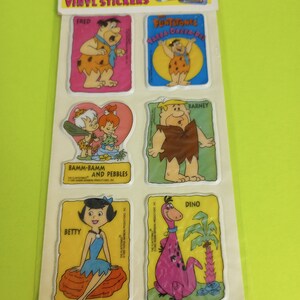 Vintage 80's Puffy the Flintstones Sticker Package - Etsy