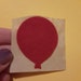 Vintage 80s Felt Red Balloon Sticker Module - Etsy