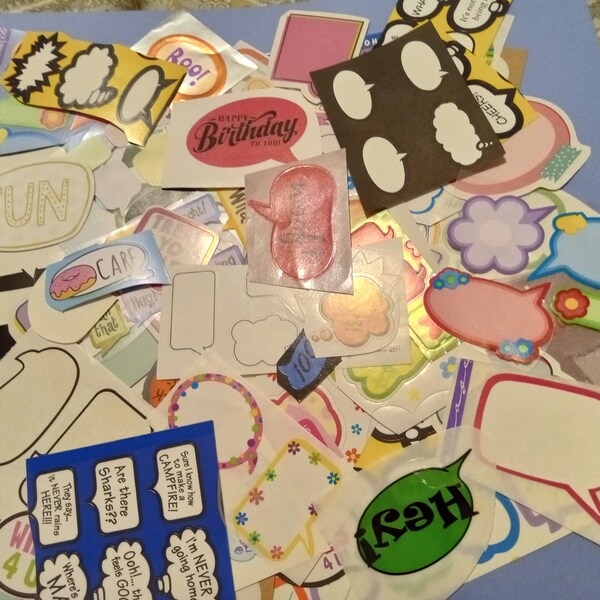 Caption Stickers - Etsy