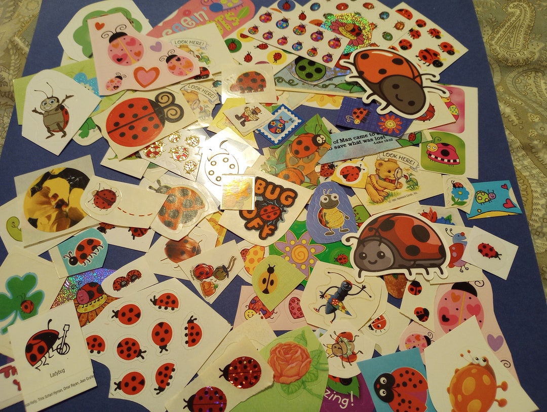 Ladybugs Galore Sticker Lot 93 Pieces - Etsy