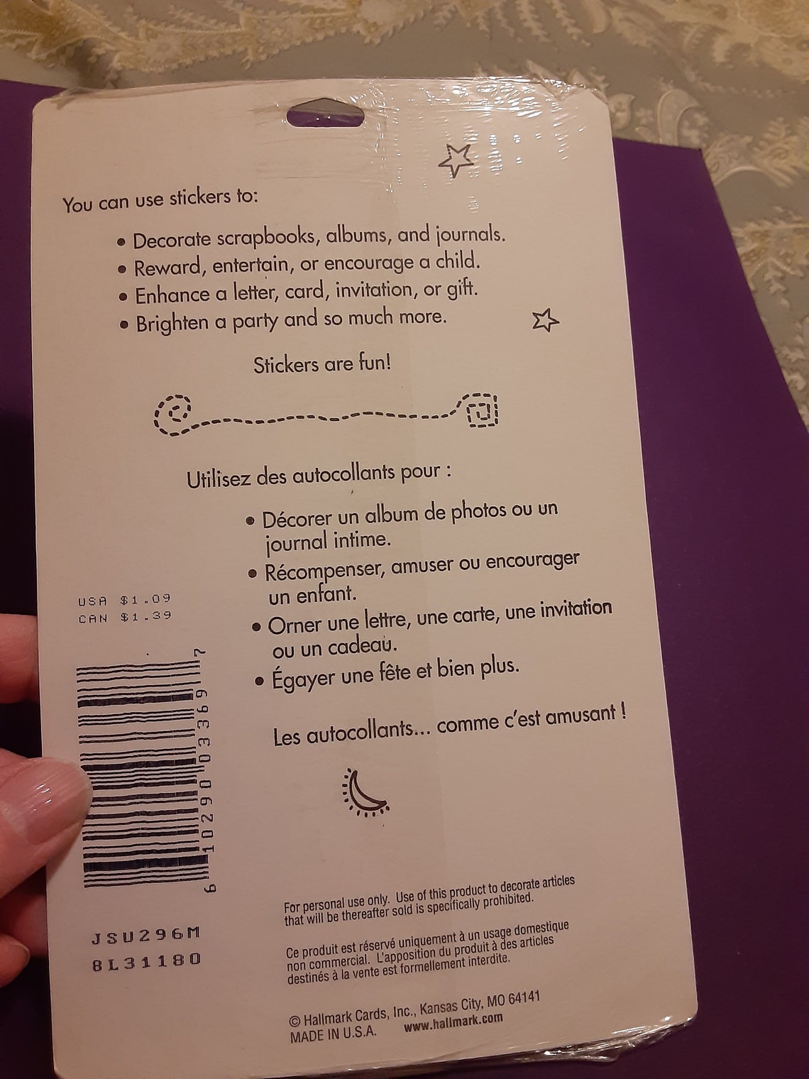 Vintage Hallmark Happy Things Sticker Package 3 Sheets - Etsy