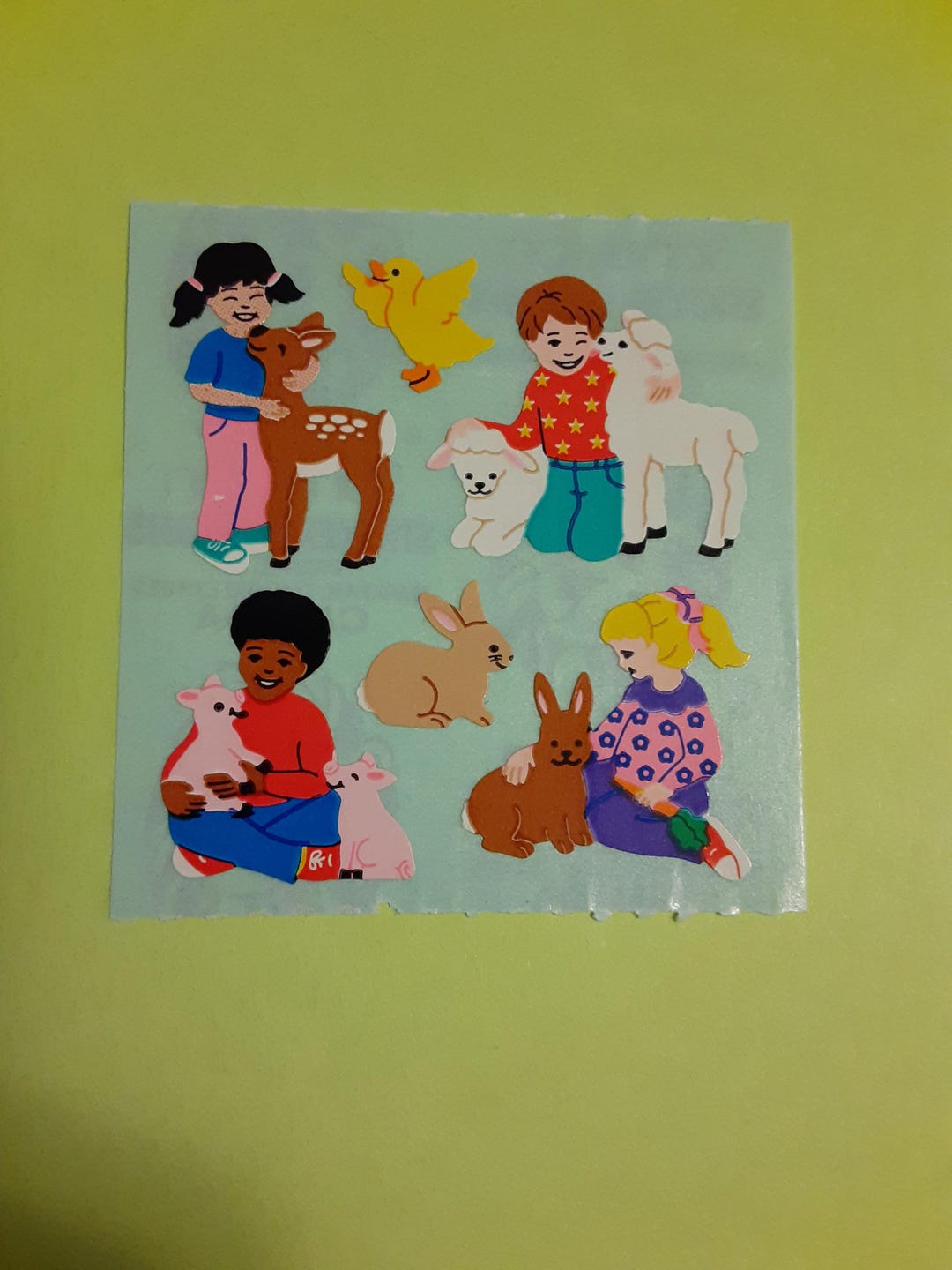Vintage 80s Sandylion Baby Animals W/ Kids Sticker Module - Etsy