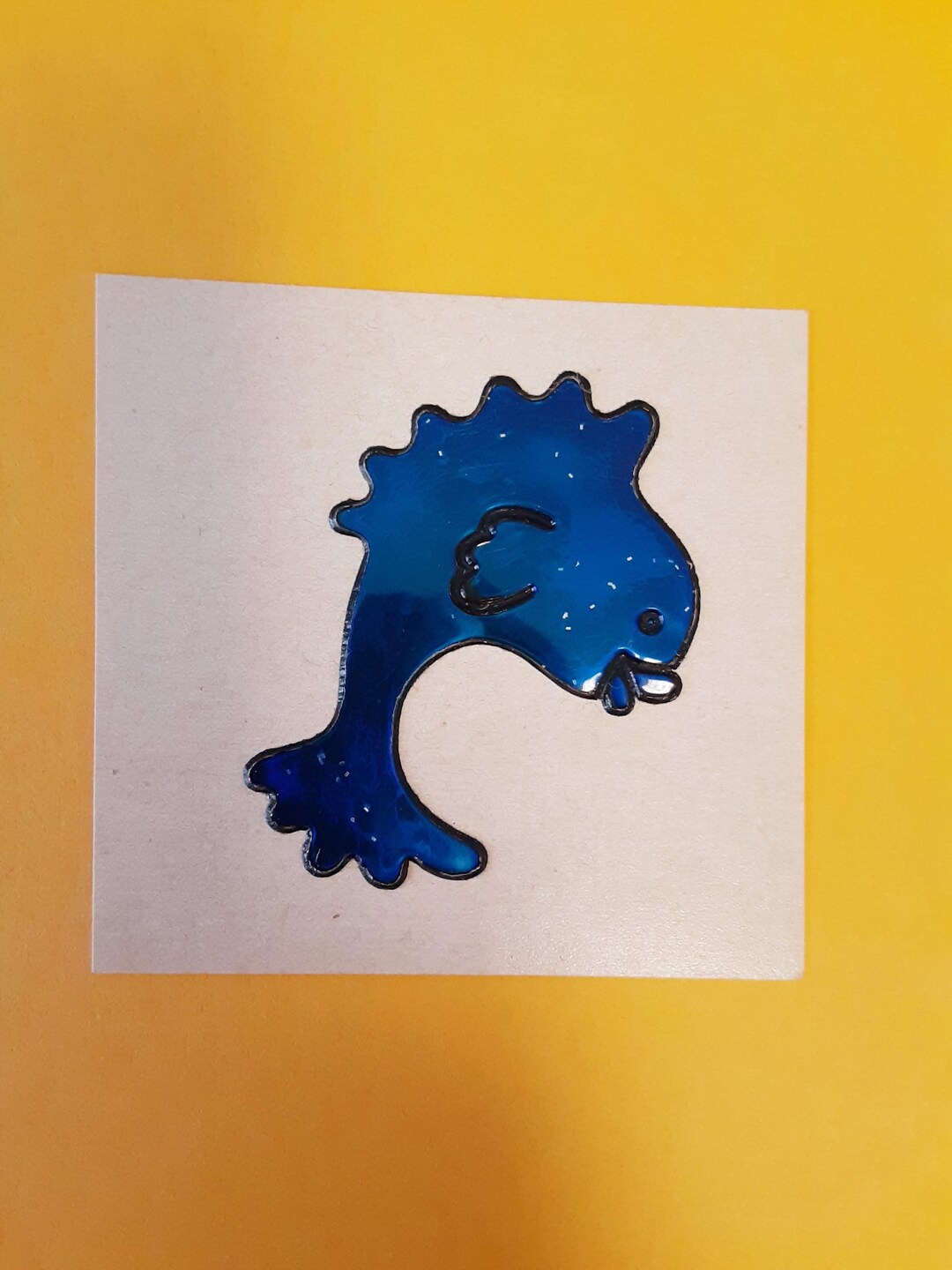 Vintage 80's Mystiks Oilies Liquid Fish Glitter Sticker - Etsy