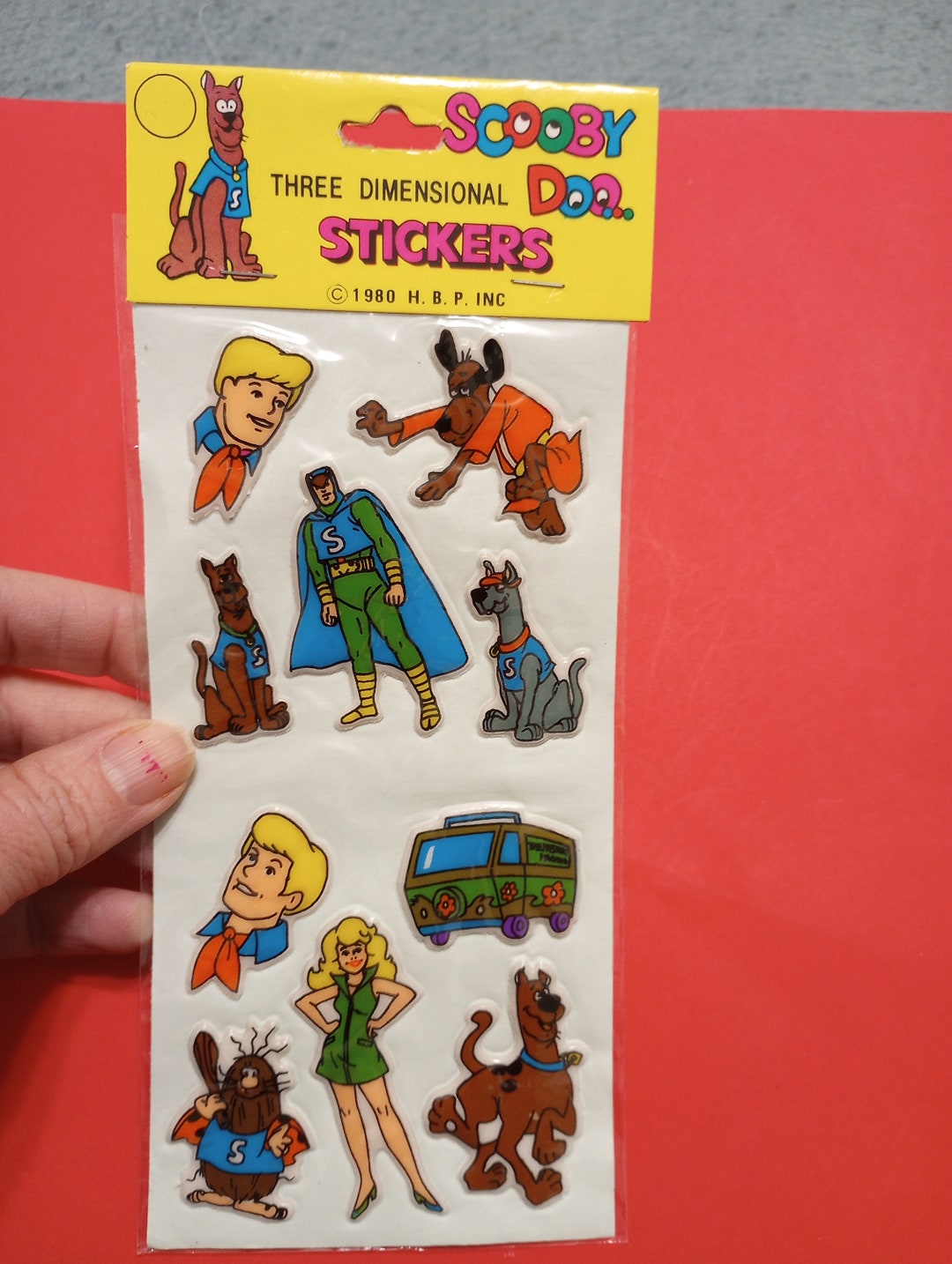 Vintage 80s Puffy Scooby Doo Sticker Package - Etsy