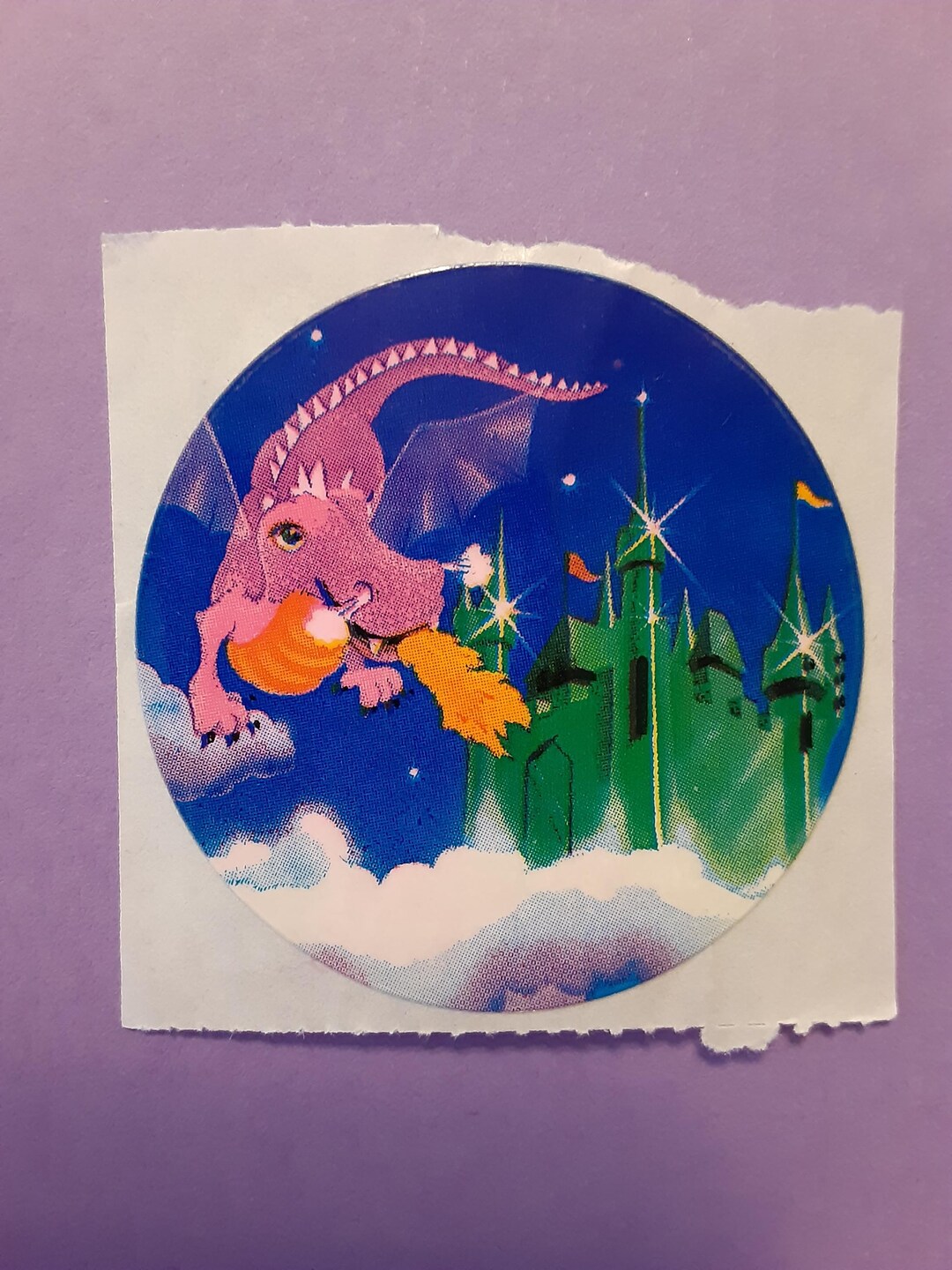 Vintage 80s Lisa Frank Dragon Sticker Module - Etsy