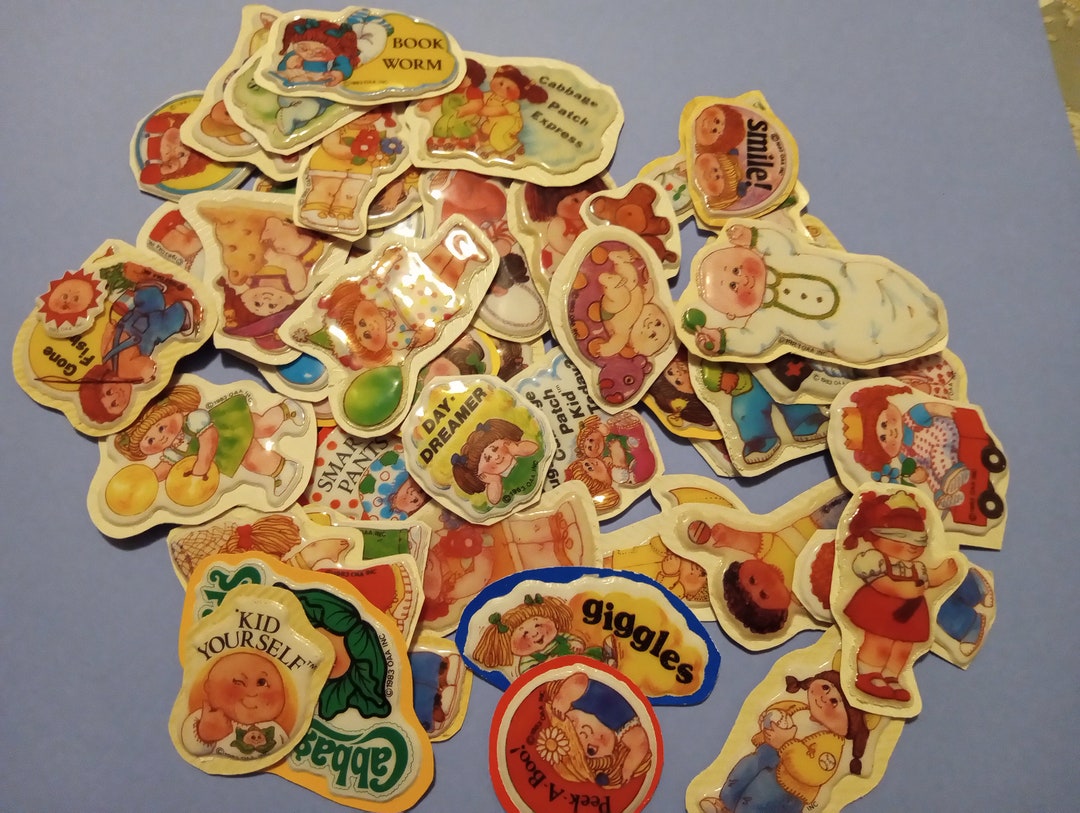 Lot of 49 Vintage 80's Puffy Cabbage Patch Kids Stickers used - Etsy