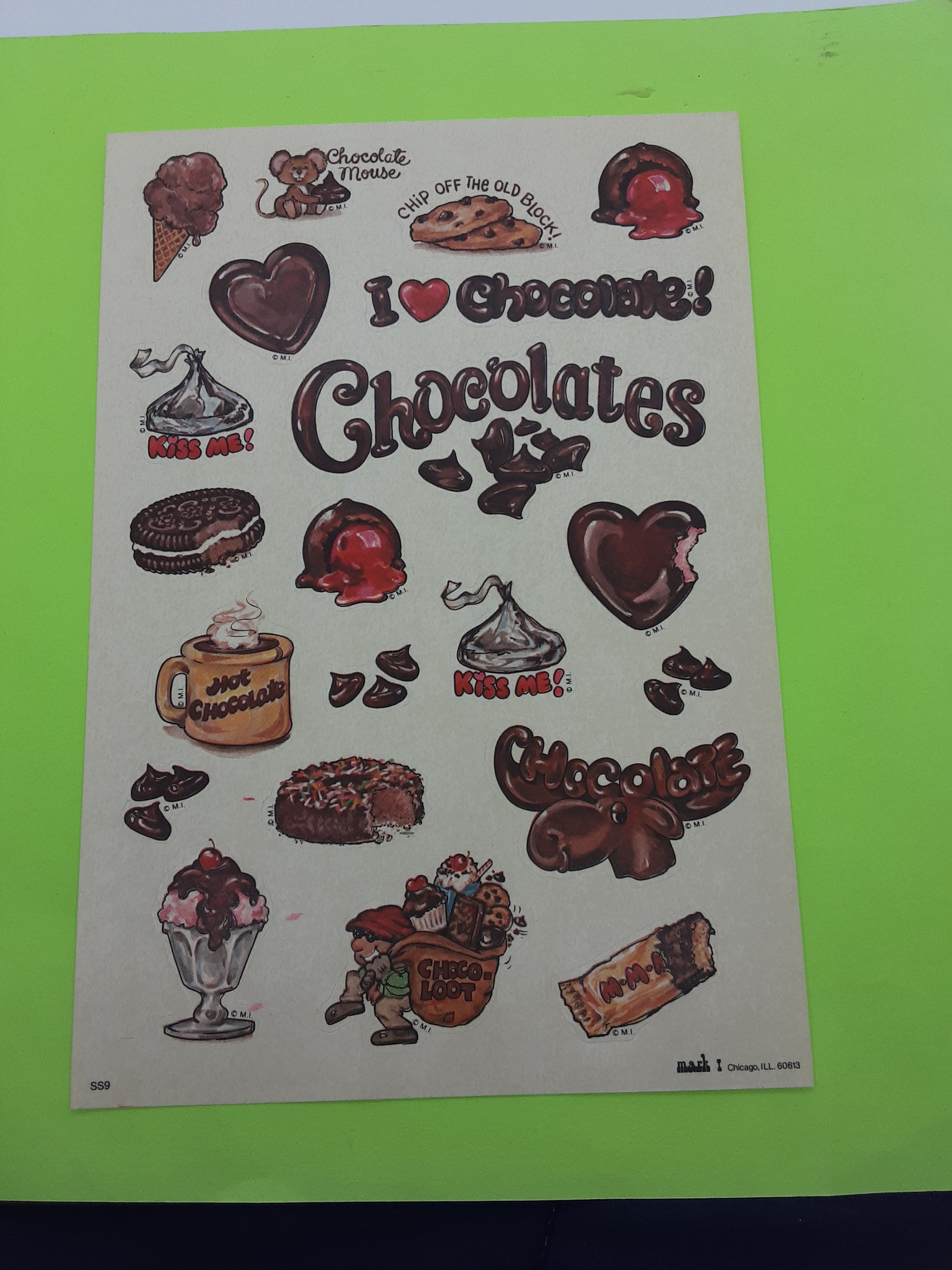 RARE Vintage 80's Celebrity Mark 1 Scratch & Sniff Chocolate Large ...