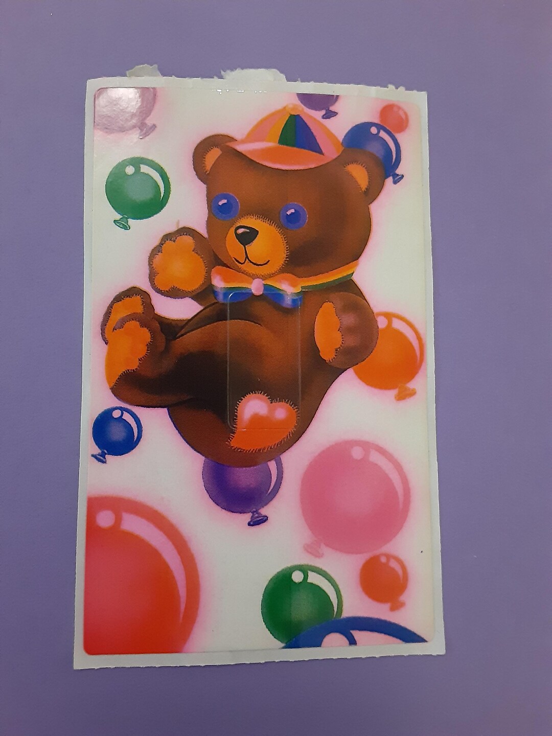 Vintage 80s Lisa Frank Teddy Bear Light Switch Plate Sticker Module - Etsy