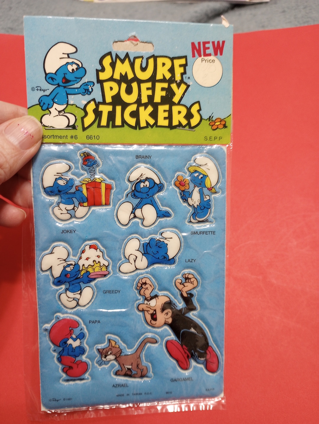 Vintage 80's Puffy the Smurfs Sticker Package - Etsy