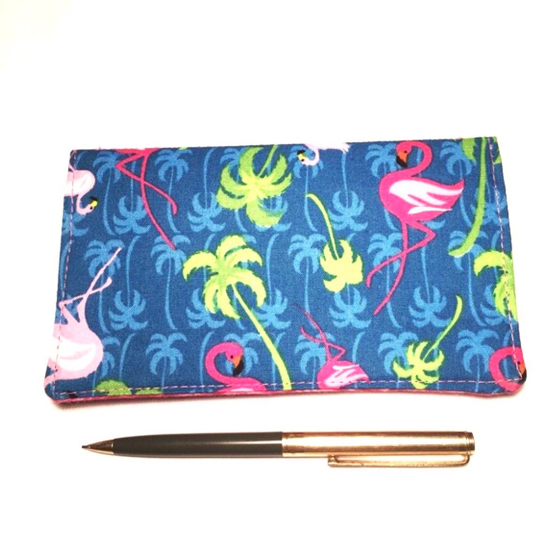 Fabric Checkbook Cover for Women - Stylish Check Book Holder and ...