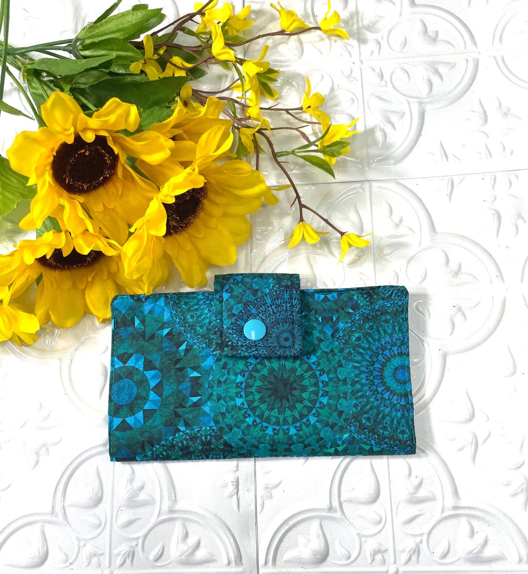 Checkbook Wallet With Snap Fastener - Etsy