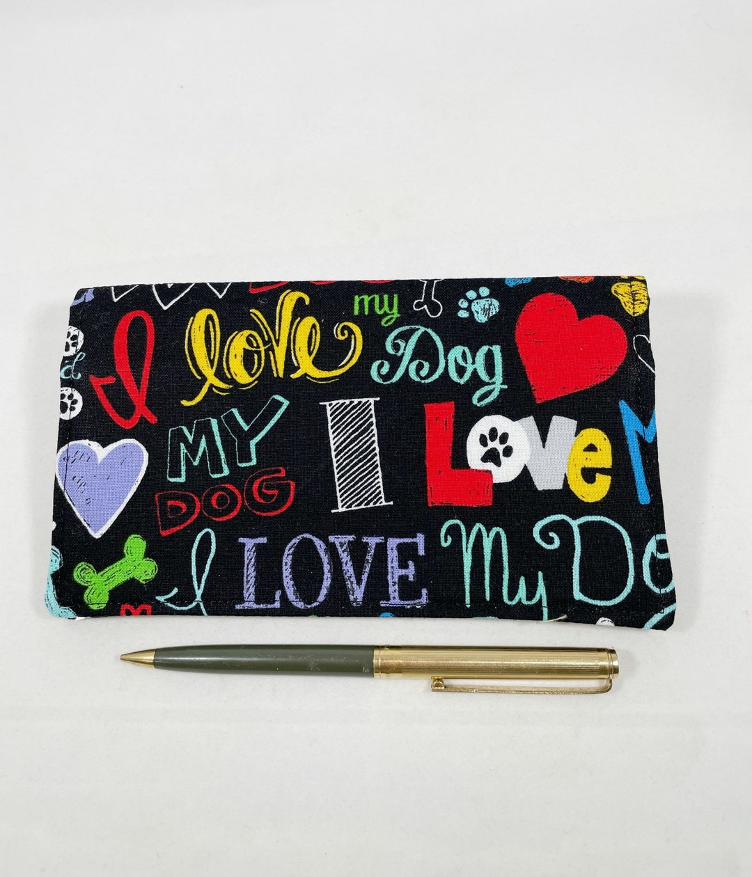 Cute Dog Checkbook Cover Wallet for Women Receipts and Duplicate Checks ...