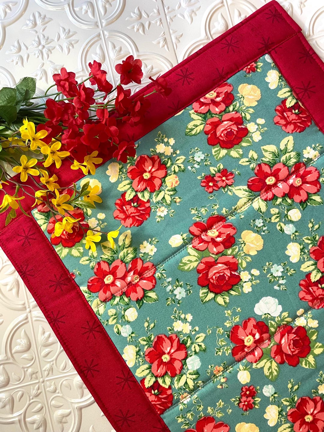 Handmade Counter Mat for Kitchen, Dish Drying Mat - Etsy