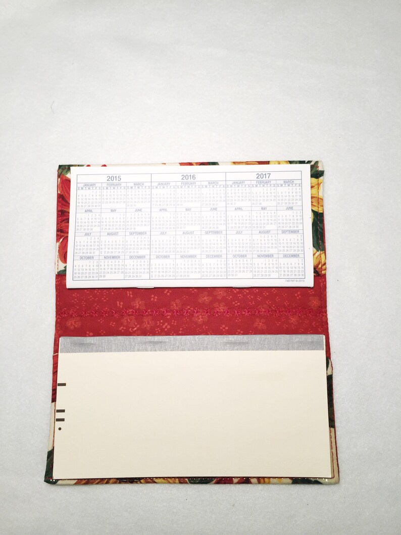 Fabric Checkbook Cover Handmade Protector Organizer Sunflower Design ...