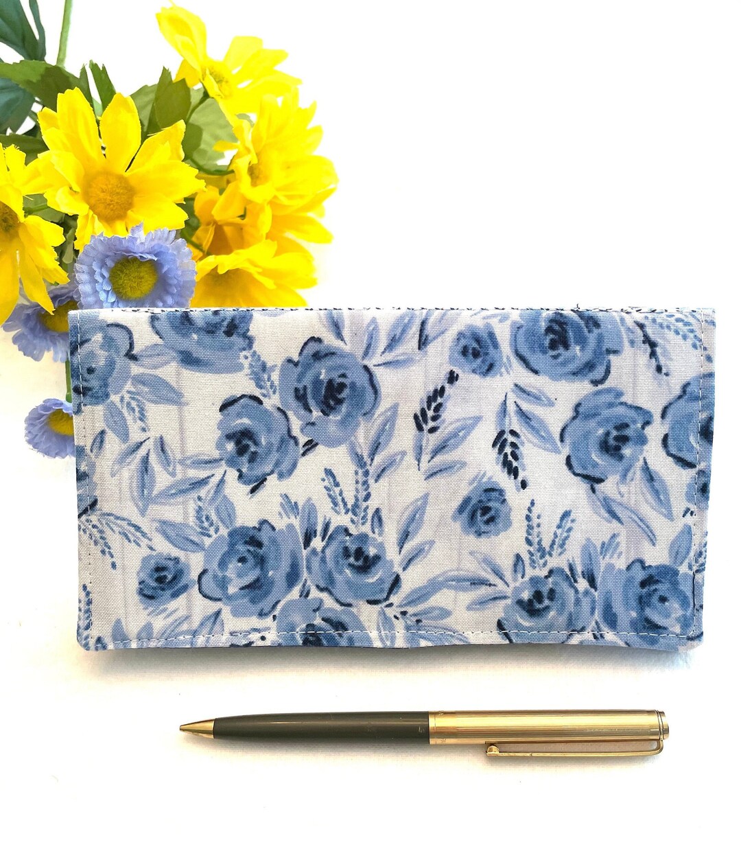 Elegant Fabric Checkbook Cover for Women, Receipts Holder, Perfect Gift ...