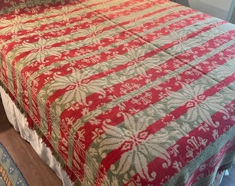 Signed/dated 1846 Red and Cream Coverlet. 92x80. Nice - Etsy