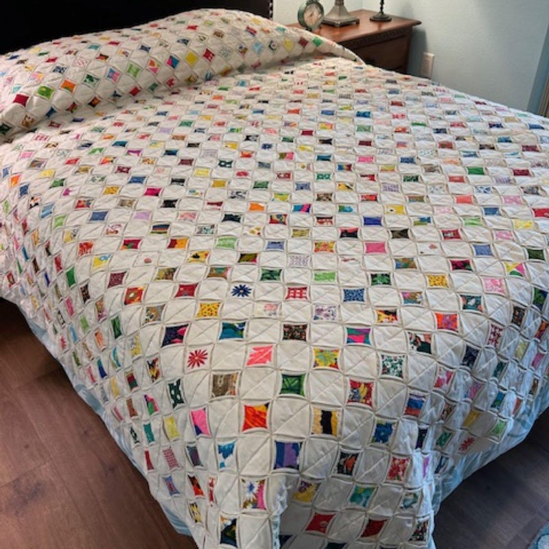 Cathedral Window Quilt Pattern - Etsy
