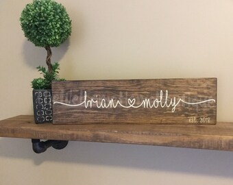 Husband Wife Sign | Etsy