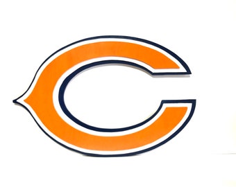 Chicago Bears Wooden Sign - Etsy
