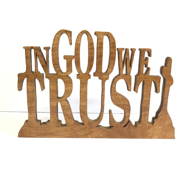 Trust God Sign - Etsy