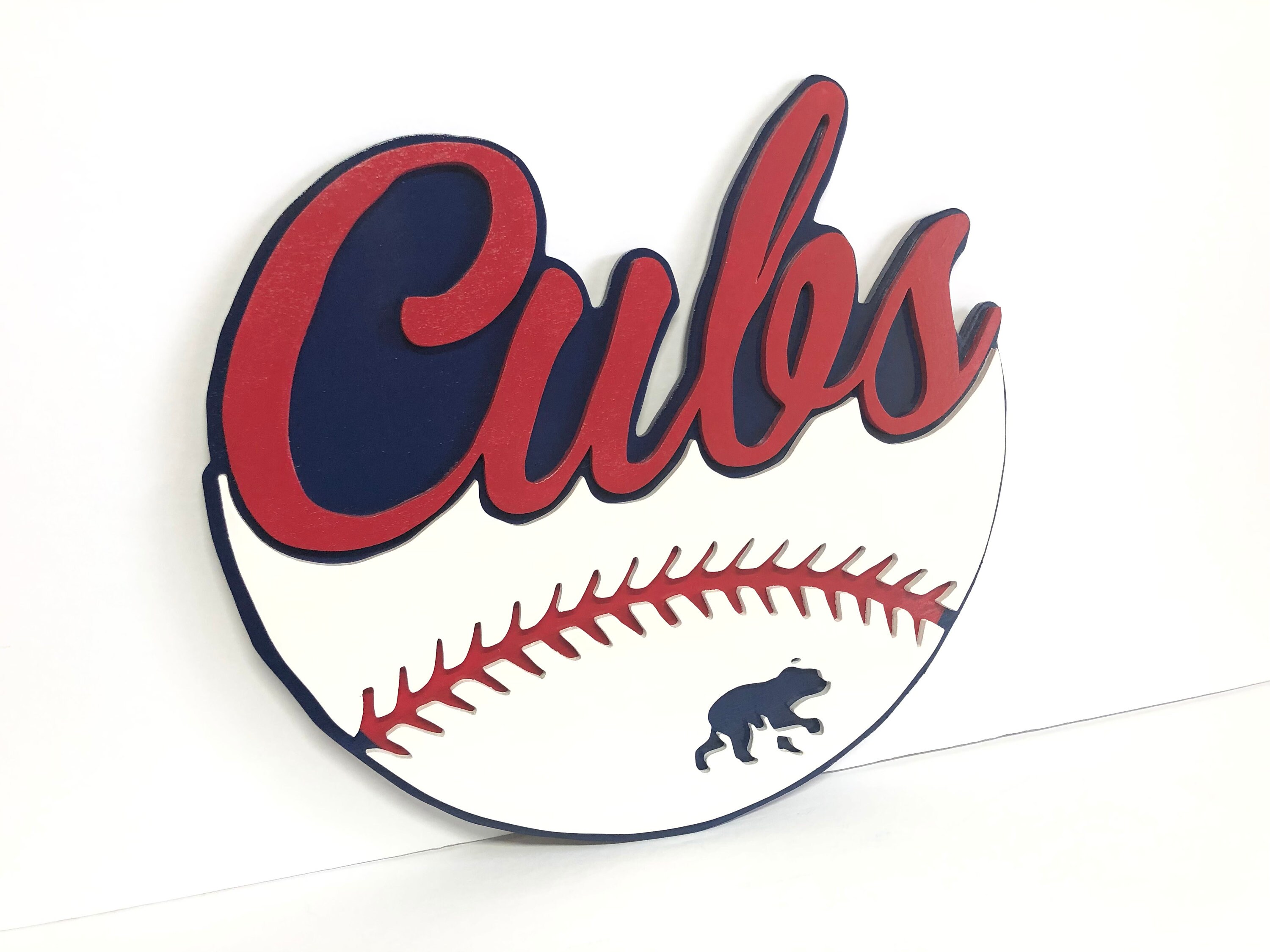 Chicago Cubs Sign Chicago Cubs Logo Wooden Wall Decor - Etsy