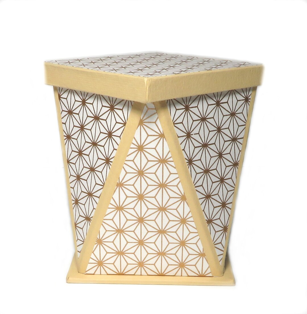 Triangle Square Shaped Box, Cartonnage, Gift Box, Keepsake Box, and ...