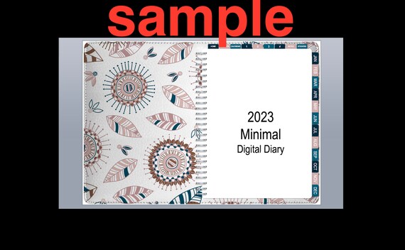 2023 Floral Digital Diary Planner - Etsy