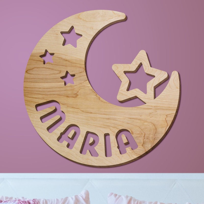 Wooden Name Luna - Etsy
