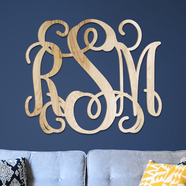 Wood Monogram - Etsy