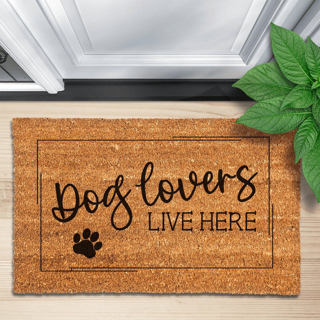 Dog Doormat, Custom Dog Welcome Mat, Pet Gift, Pet Owner, Dog Owner ...
