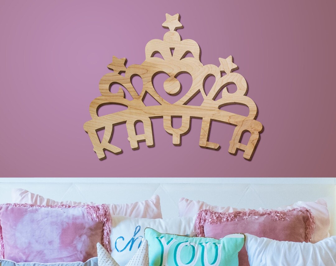Princess Name Sign, Nursery Decor, Personalized Wood Sign, Wooden Name ...
