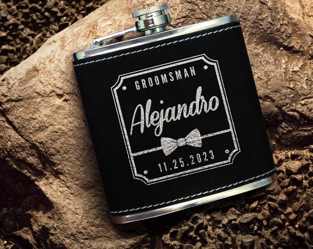 Groomsmen Gift, Personalized Flask, Groomsmen Flask, Groomsmen Proposal ...