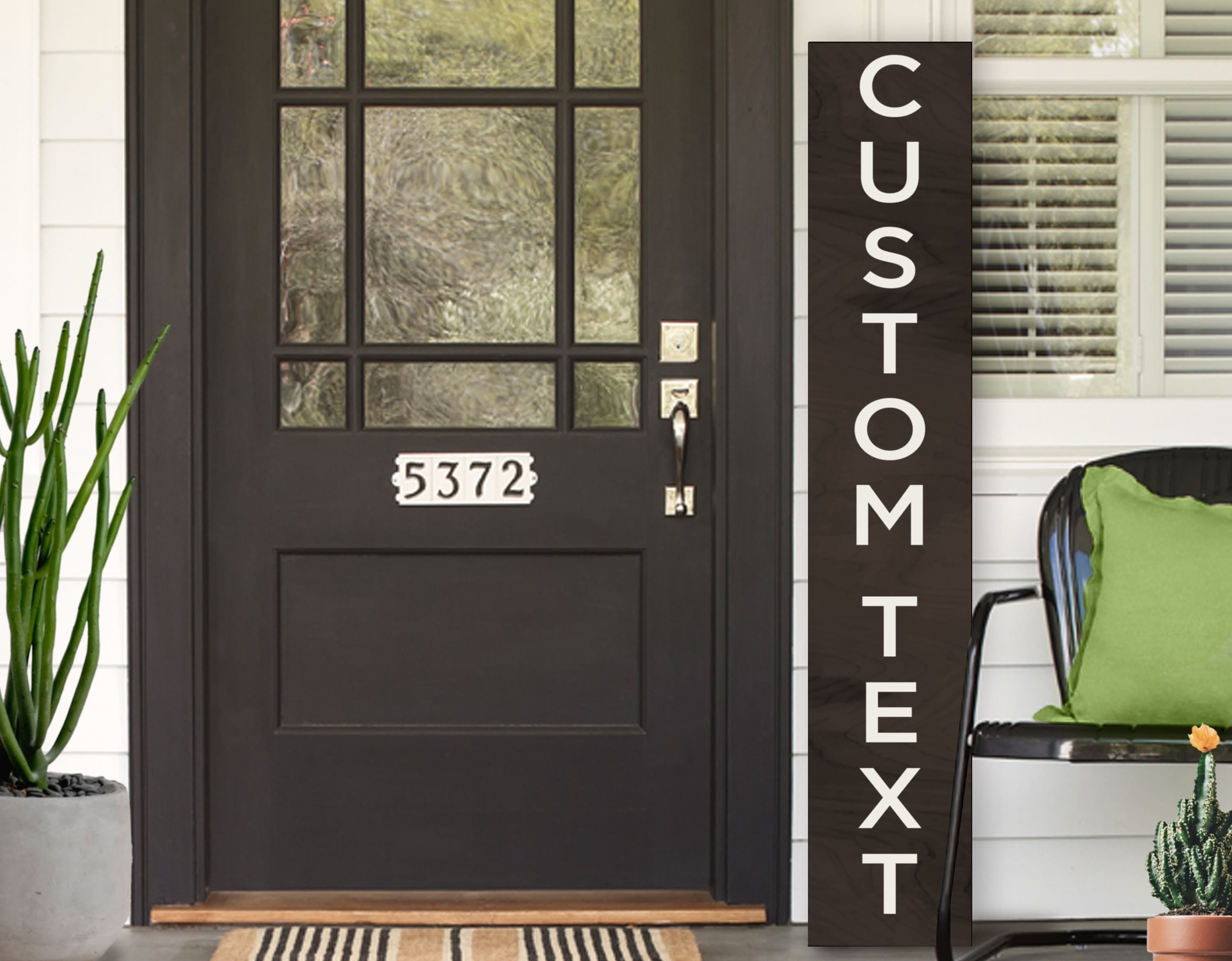 Custom Text Porch Sign Welcome Sign Front Door Farmhouse - Etsy