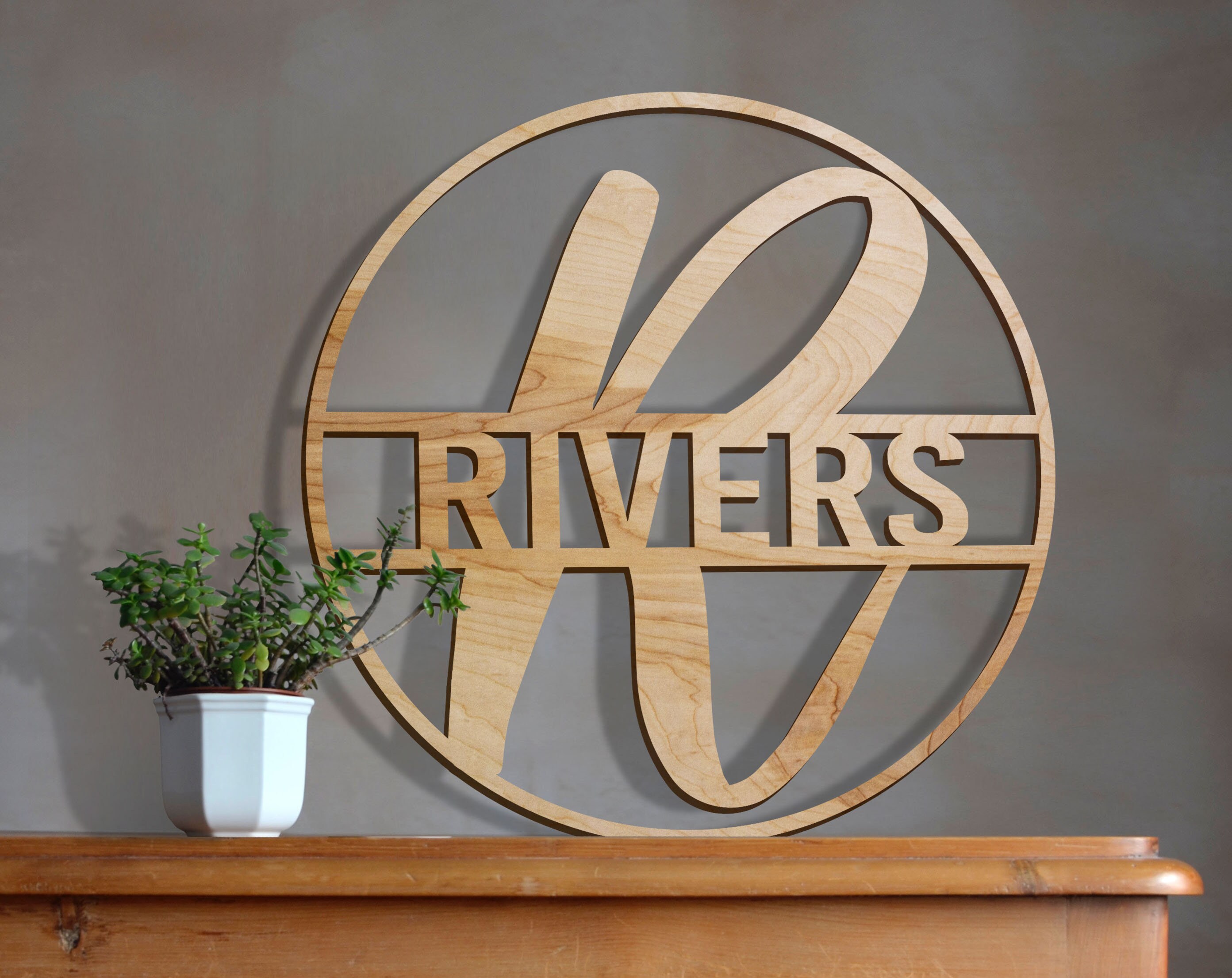 Metal Monogram Sign, Metal Family Name Sign, Personalized Metal Sign ...