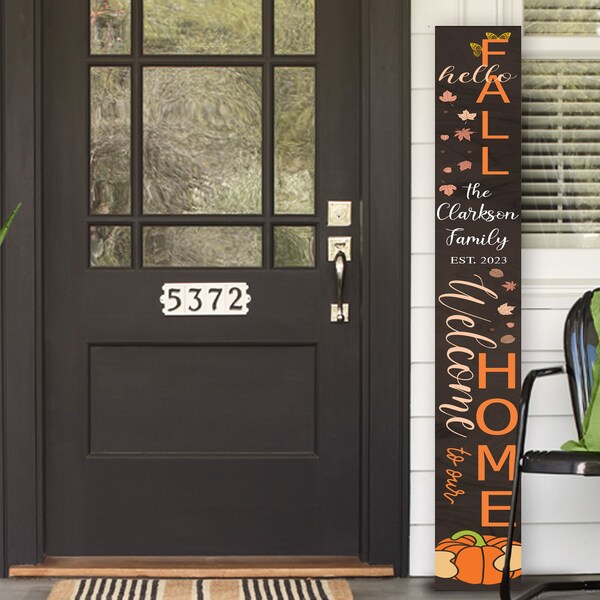 Fall Outdoor Porch Sign - Etsy