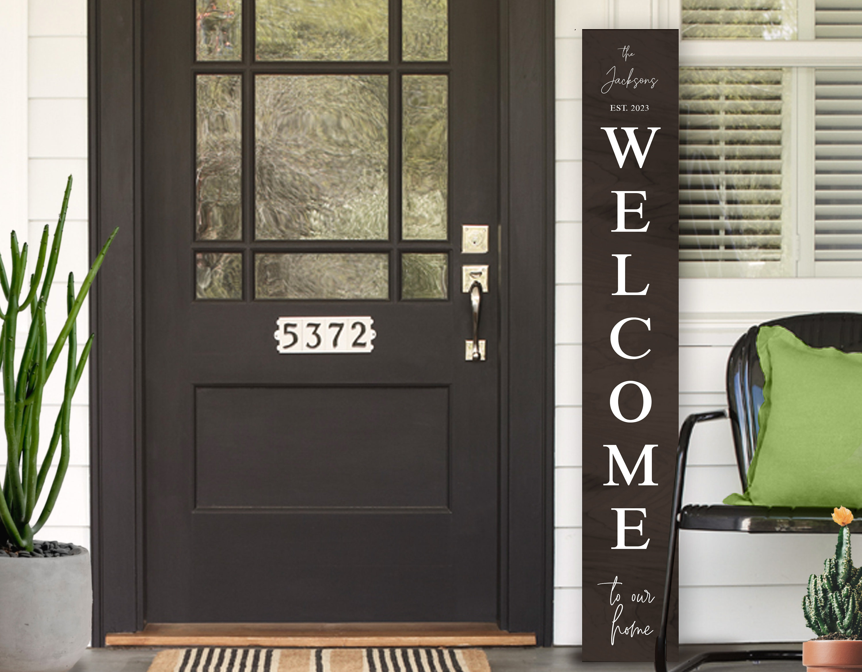 Welcome Sign On Door