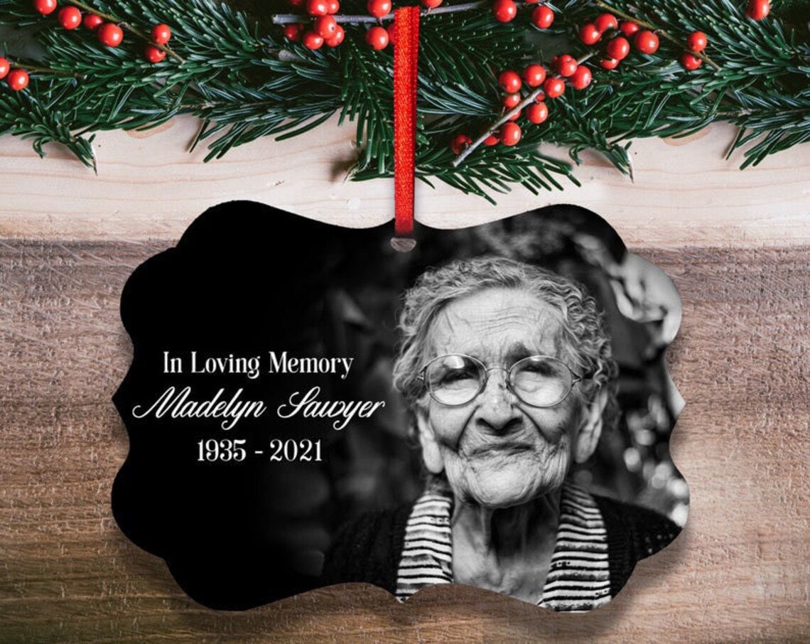 In Loving Memory Christmas Ornament Custom Ornament Photo - Etsy