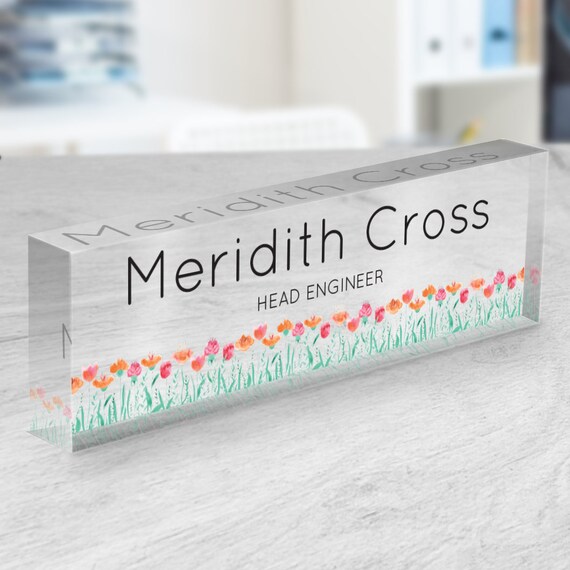 Personalized Name Plate for Desk Custom Office Decor Work - Etsy