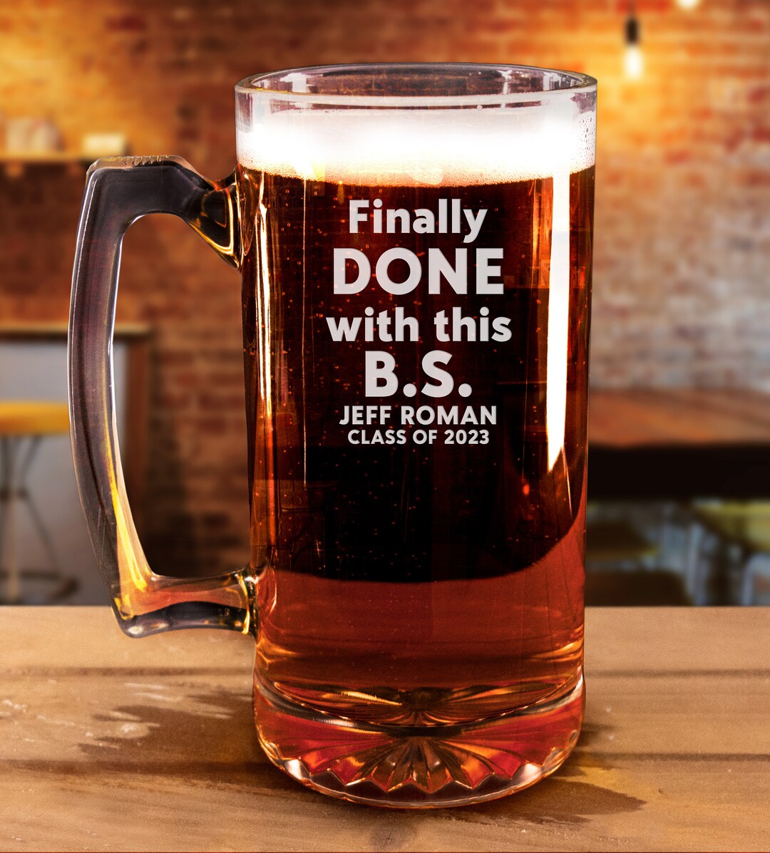 College Graduation Gift, Graduation Beer Glass, Graduation Gift ...